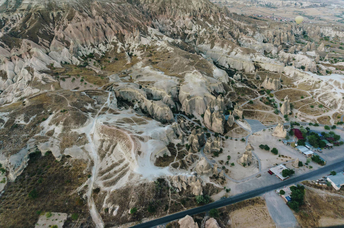 Aerial view of fairy chimneys, Cappadocia, turkey - Royalty-free Stock ...