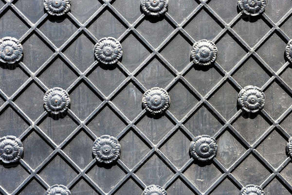 Close-up view of decorative black metal gate background - Royalty-free ...