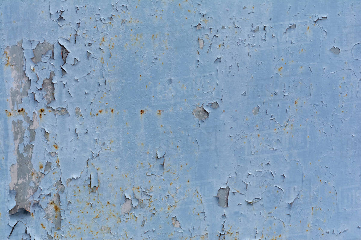 Old blue weathered wall textured background - Stock Photo - Dissolve