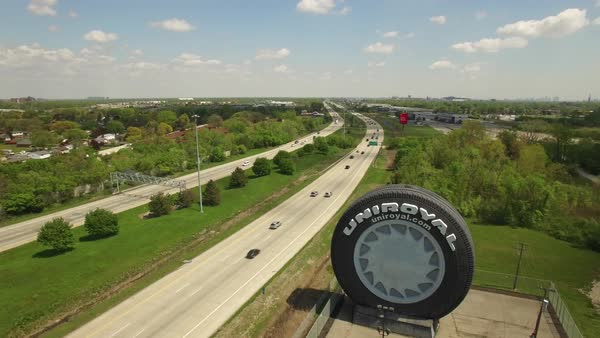The world's largest tire, the Uniroyal Giant Tire in Allen, Michigan by ...