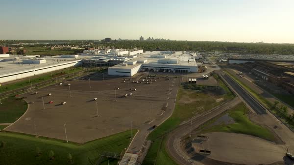 Chrysler Jefferson North assembly plant in Detroit, Michigan. - 4K ...