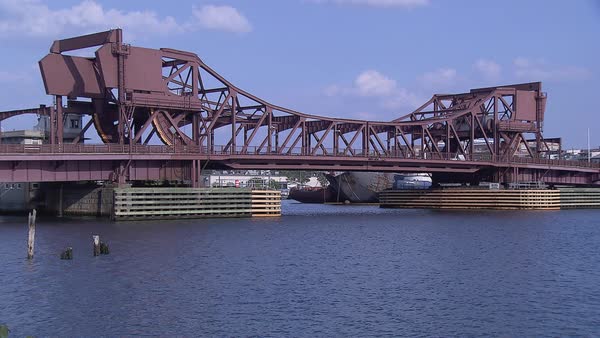 Andrew McArdle Bridge also known as the Meridian Street Bridge between ...