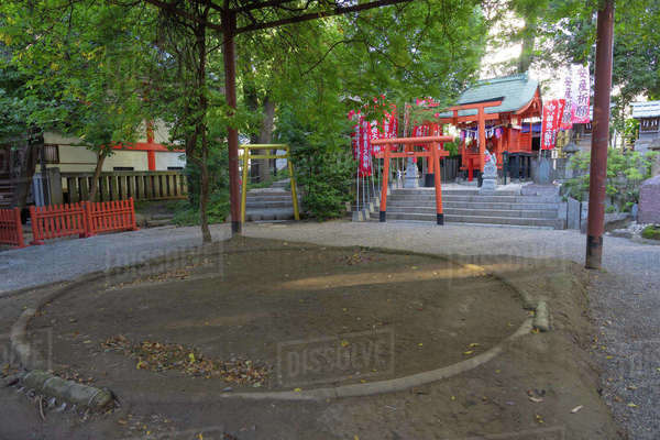 A stage of sumo-wrestling at Japanese Shrine - Royalty-free Stock Photo ...