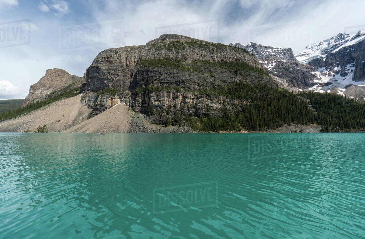 Canada, Alberta, Banff National Park, Mt Babel and Moraine Lake ...