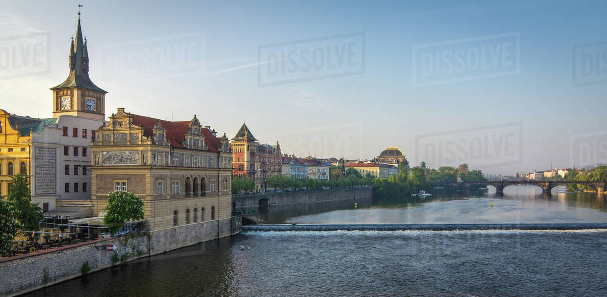 Czech Republic, Prague, Vltava river - Royalty-free Stock Photo | Dissolve