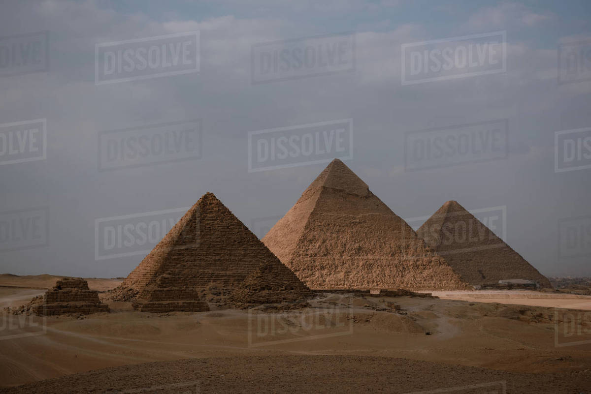 Giza Pyramid Complex, Cairo, Egypt - Stock Photo - Dissolve