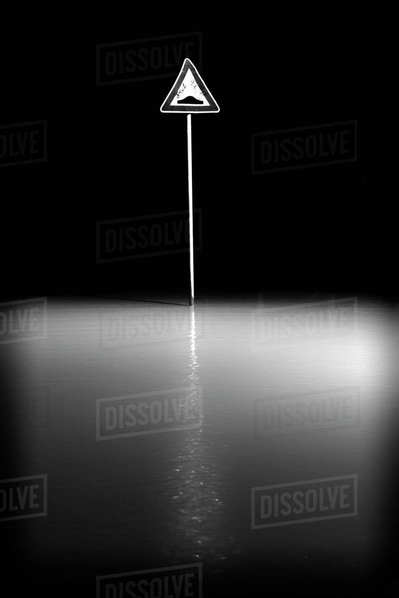 Dune sign in the sea - Royalty-free Stock Photo | Dissolve