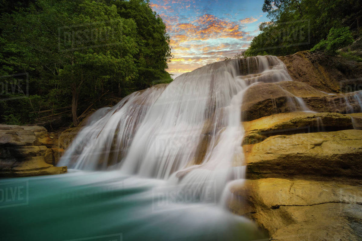 Tanggedu waterfall, East Sumba, Indonesia - Royalty-free Stock Photo ...