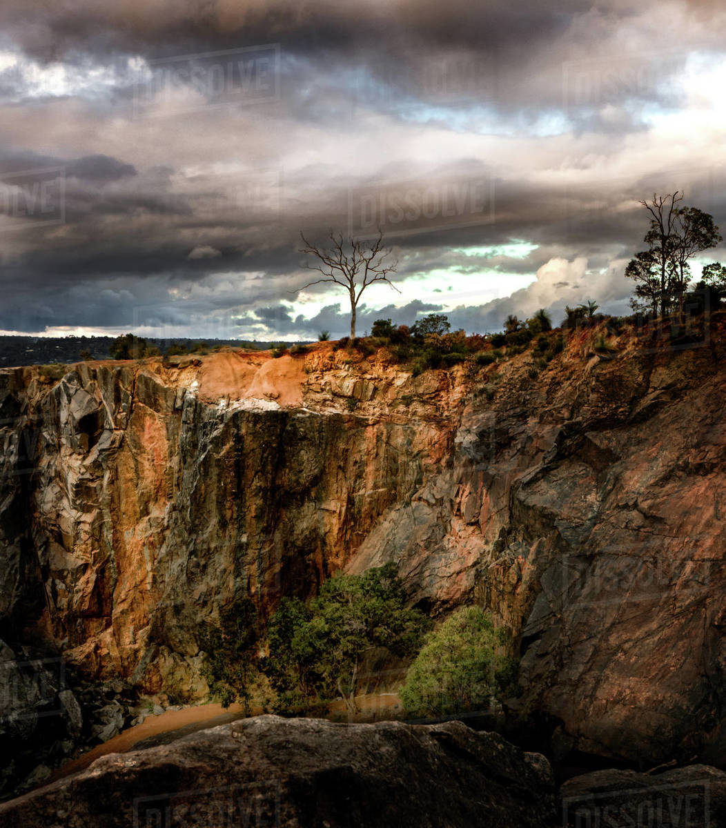 Rural landscape at sunset, Kalamunda, Western Australia, Australia ...