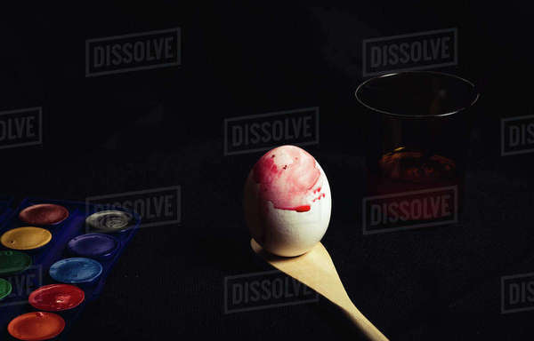 Set of poorly colored eggs - Stock Photo - Dissolve
