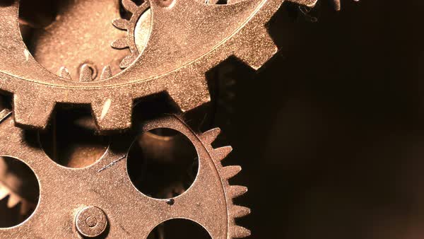 Abstract Grunge Industrial Clock Gears - 4K Royalty-free Stock Video ...