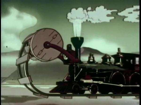 Cartoon of train laying its own tracks - SD Royalty-free Stock Video ...