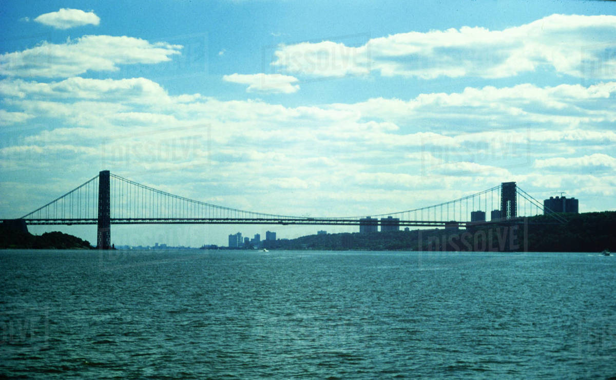 NEW YORK, UNITED STATES MAY 1970: George Washington Bridge Over The ...
