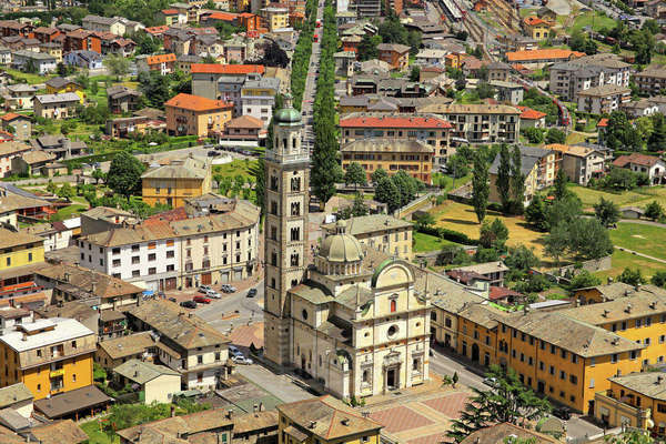 Tirano, Lombardy, Italy, Europe - Stock Photo - Dissolve