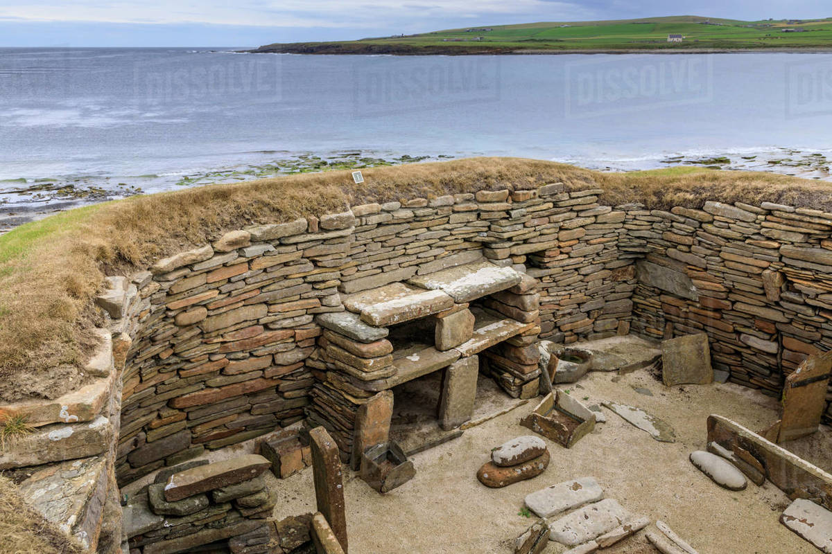 Skara Brae Neolithic settlement in Orkney Islands, Scotland, Europe ...