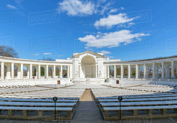 View of Memorial Amphitheatre in Arlington National Cemetery ...