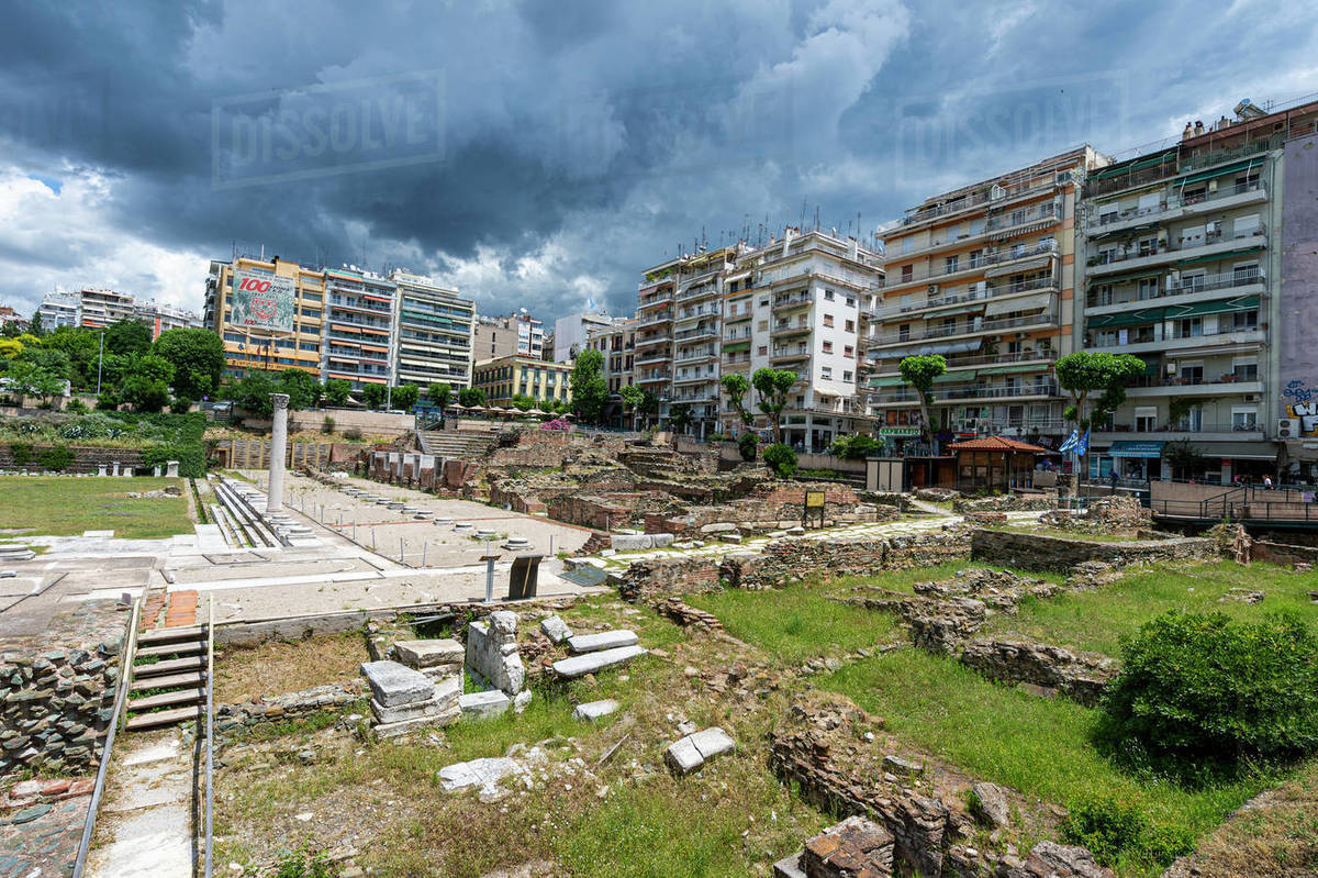 Ancient Agora (square), UNESCO World Heritage Site, Thessaloniki ...