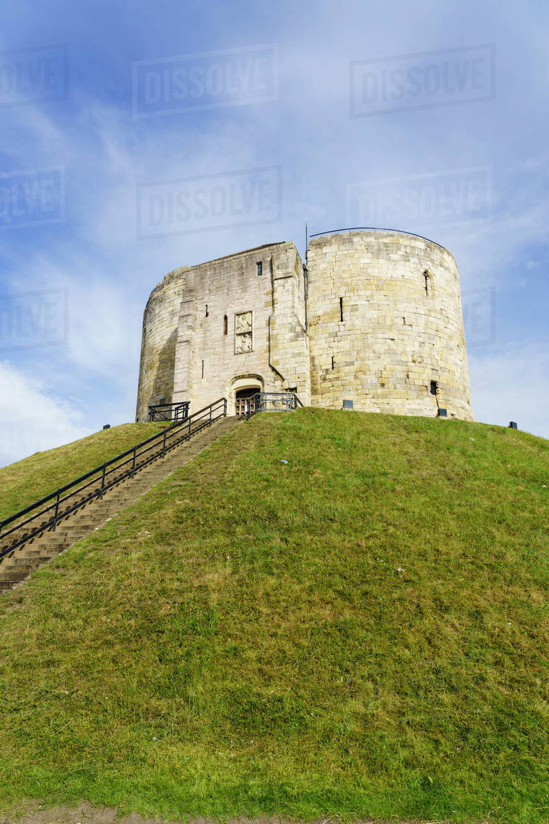 Clifford's Tower, York Castle, York, North Yorkshire, England, United ...