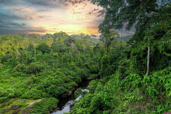 Agbokim waterfall, Ikom, Nigeria, West Africa, Africa - Royalty-free ...
