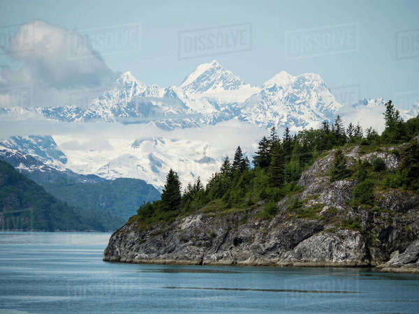 The Fairweather mountain range in Glacier Bay National Park, UNESCO ...