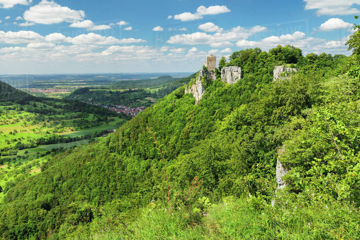 Reussenstein, Castle, Neidlinger Tal Valley, Swabian Alps, Baden ...