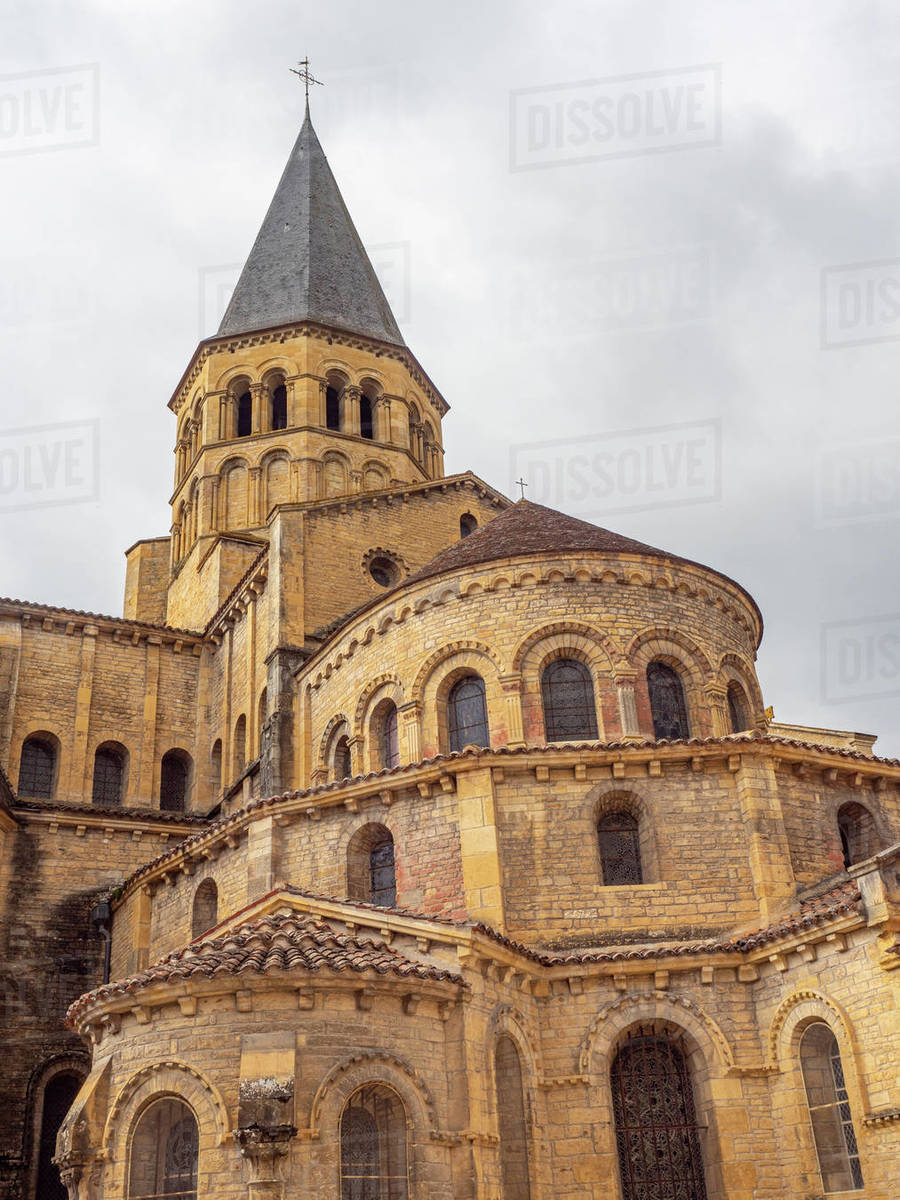 The Romanesque Basilica of the Sacred Heart of Paray-le-Monial dating ...