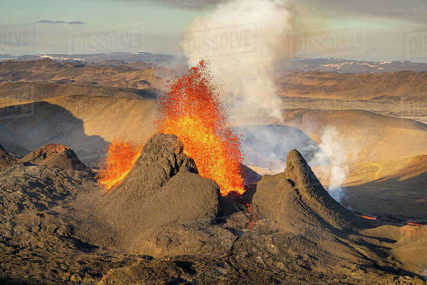 The Geldingadalir Volcanic Eruption, Fagradalsfjall, Iceland, Polar ...