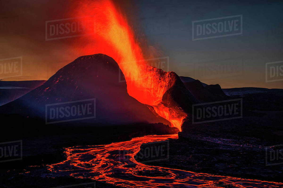 The Geldingadalir Volcanic Eruption, Fagradalsfjall, Iceland, Polar ...