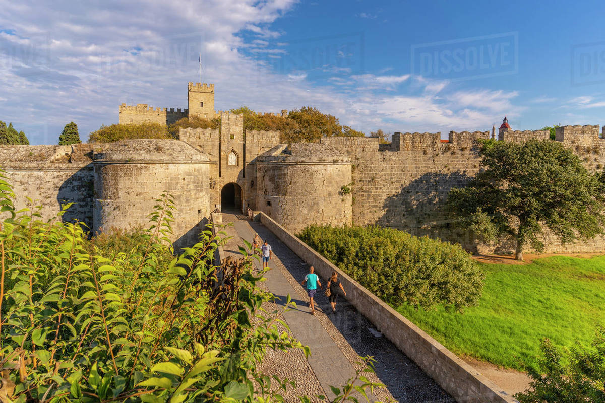 View of Gate of Amboise, Old Rhodes Town, UNESCO World Heritage Site ...