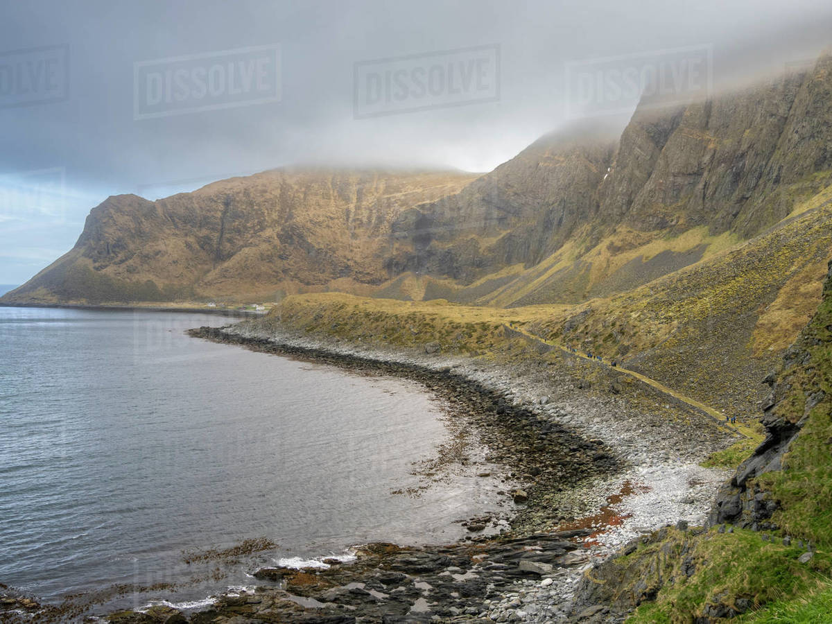 The summer only former fishing village of Mastad, on the island of ...