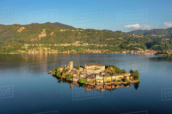Lake Orta, San Giulio Island, Lago d'Orta, Piedmont, Italian Lakes ...