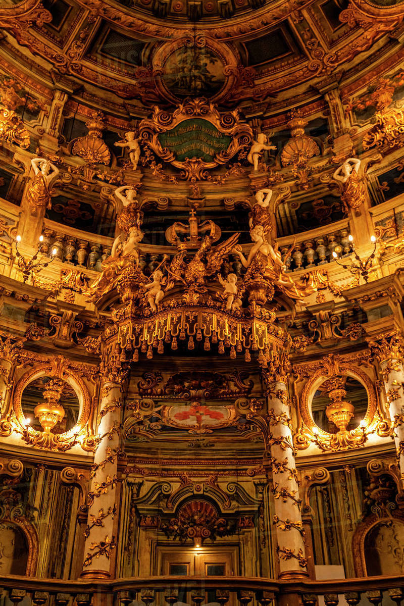 Interior of the Margravial Opera House, UNESCO World Heritage Site ...