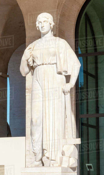 Statue at Palazzo della Civilta Italiana (Palazzo della Civilta del ...