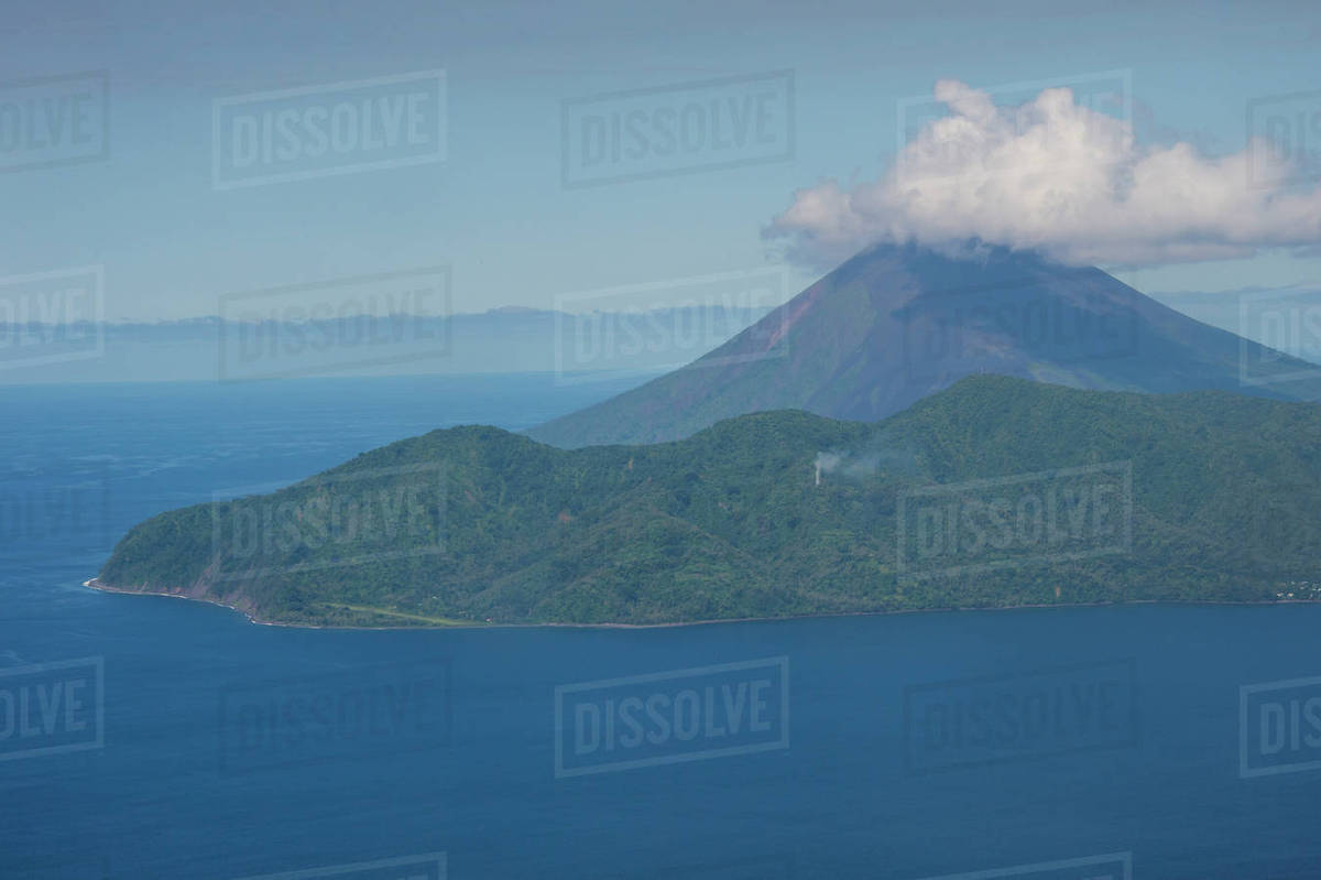 Active Lopevi volcano, Ambrym, Vanuatu, Pacific - Royalty-free Stock ...