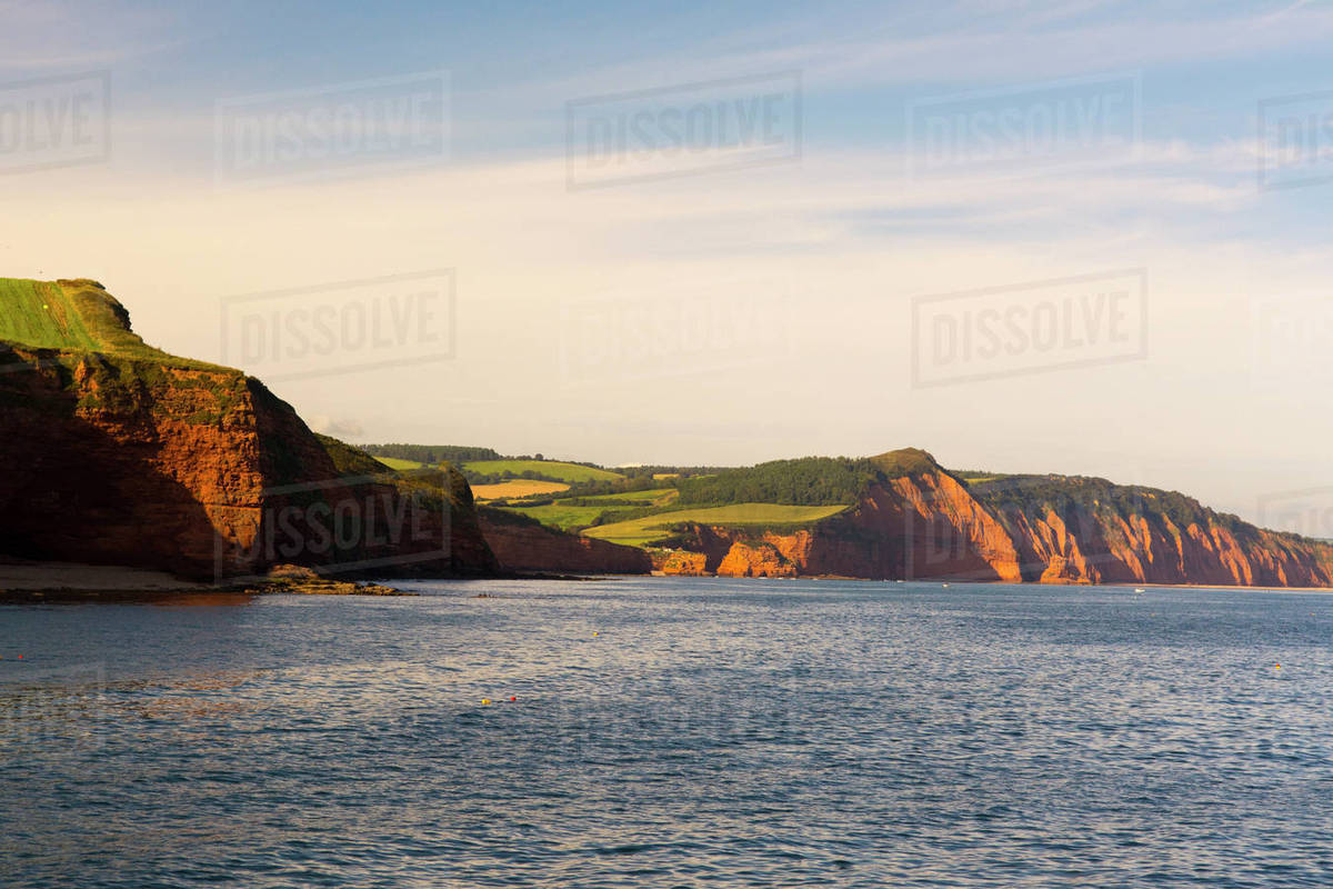 Sandstone cliffs of the Jurassic Coast, UNESCO World Heritage Site ...