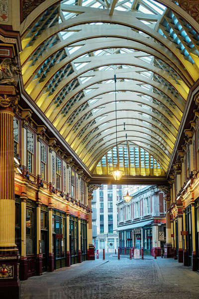 Leadenhall Market by Victorian architect Horace Jones, London, England ...