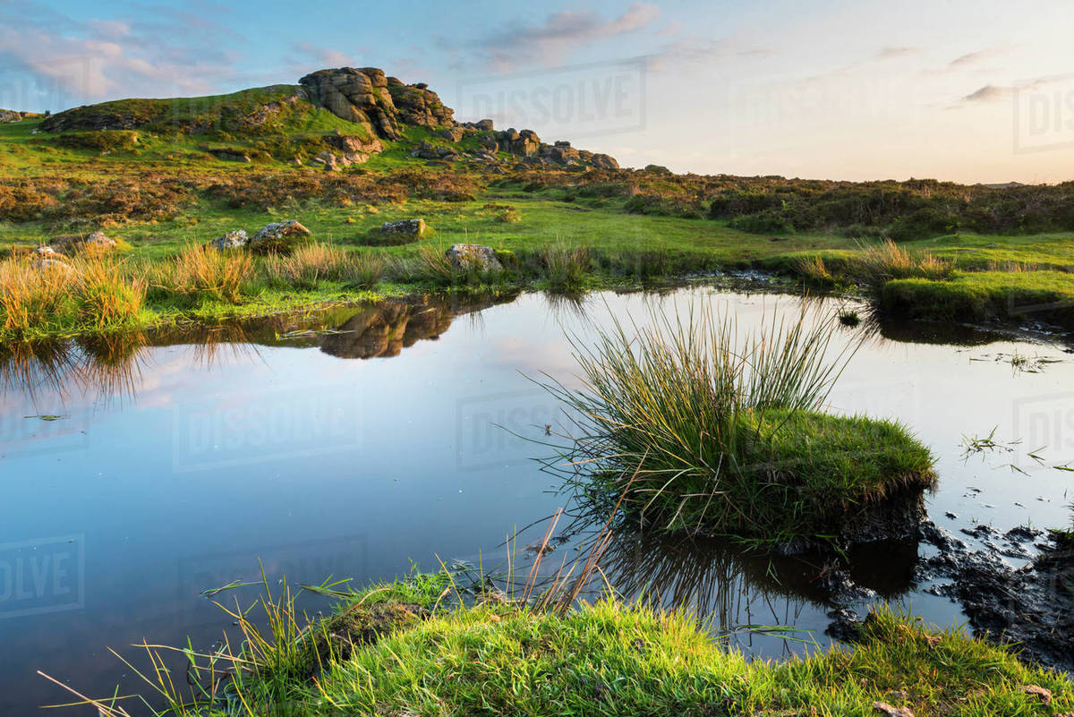 Tor in Dartmoor National Park, Devon, England, United Kingdom, Europe ...