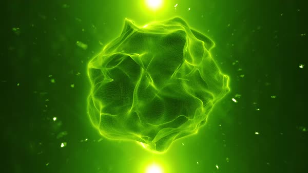 Organic Plasma Sphere Background animation of an abstract organic ...
