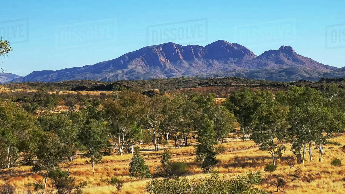 a close up view of mount sonder in the west macdonnell ranges near ...