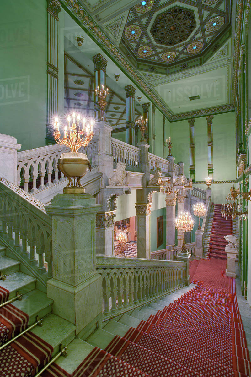 Interior of old palace attached to hotel in Cairo, Egypt - Royalty-free ...