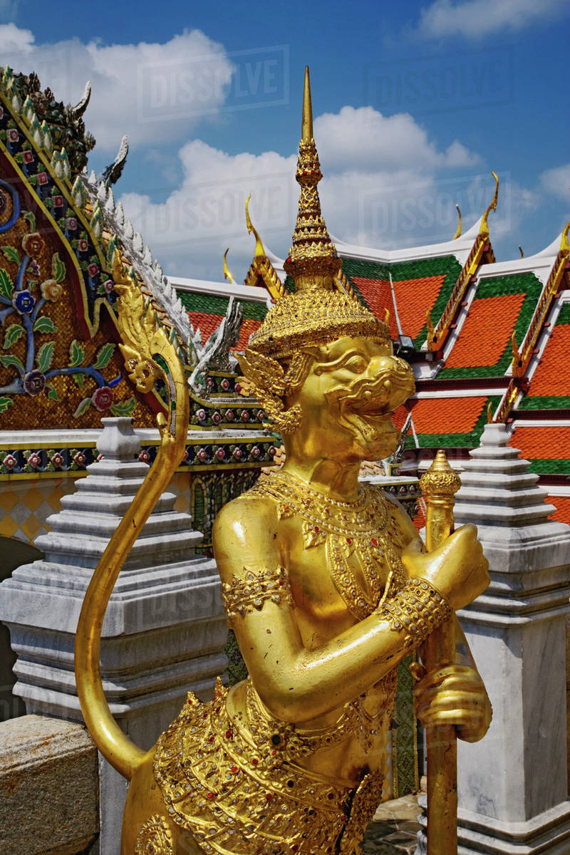 Apsonsi, a mythical creature half woman and half lion, Upper Terrace ...