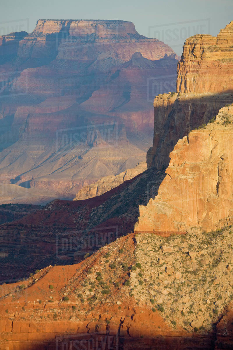 AZ, Arizona, Grand Canyon National Park, South Rim, sunset at Pima ...