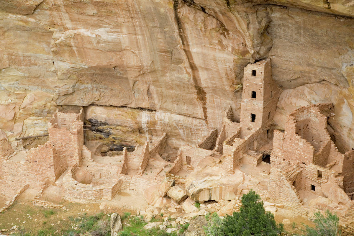 CO, Colorado, Mesa Verde National Park, home of Ancestral Pueblo people ...