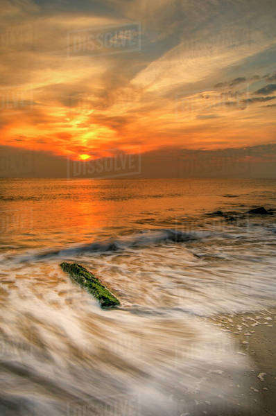 USA, New Jersey, Cape May. Scenic on Cape May Beach. - Royalty-free ...