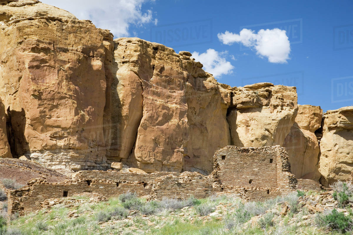 NM, New Mexico, Chaco Culture National Historic Park, Chaco Canyon ...