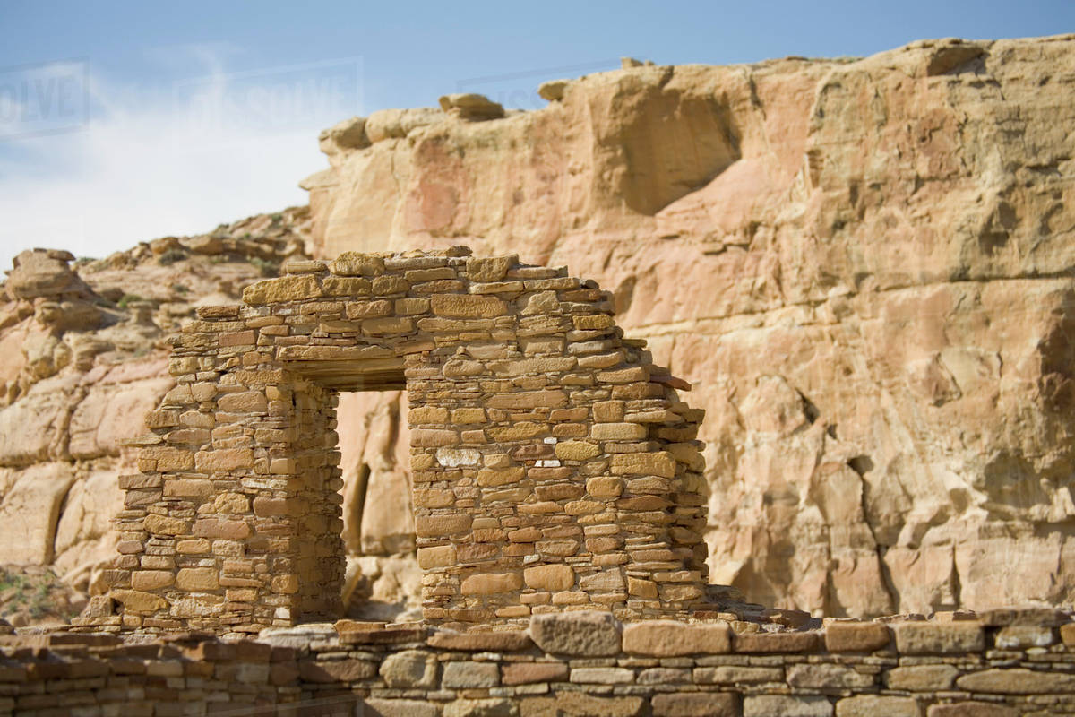 NM, New Mexico, Chaco Culture National Historic Park, Chaco Canyon ...