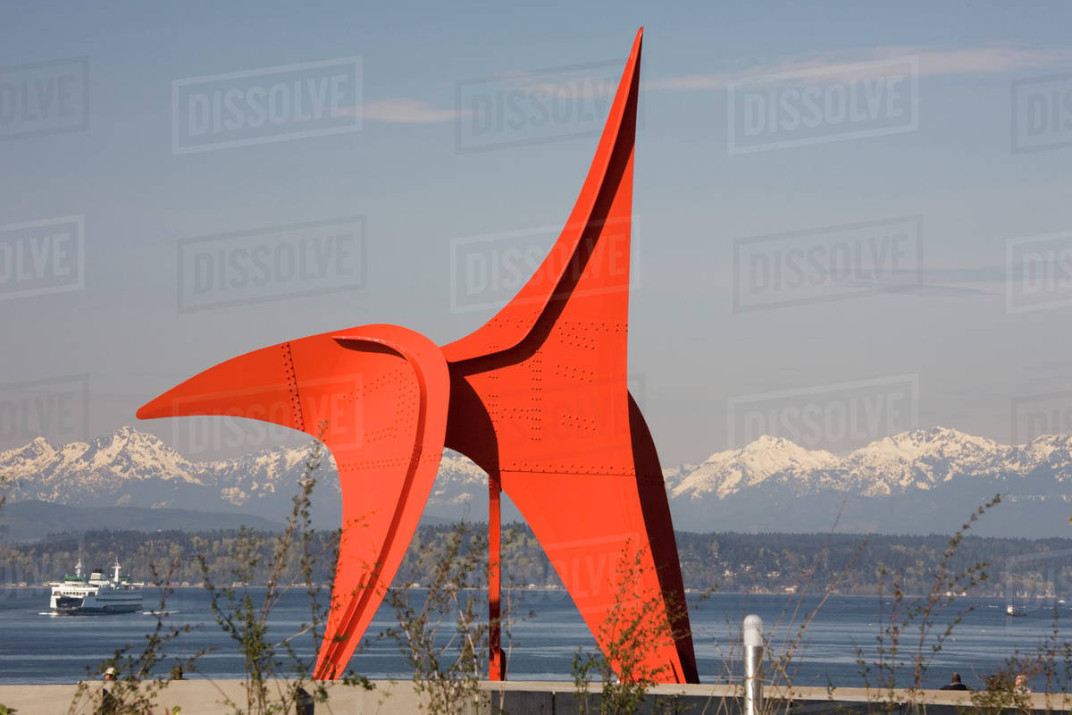 WA, Seattle, Seattle Art Museum, Olympic Sculpture Park, Eagle by ...