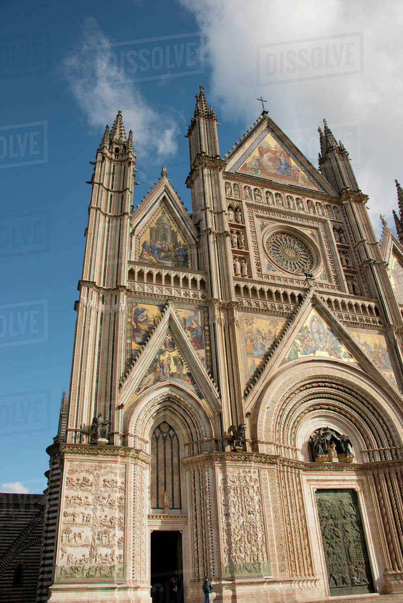 Italy, Umbria, Orvieto. The Cathedral of Orvieto or Duomo of Orvieto ...