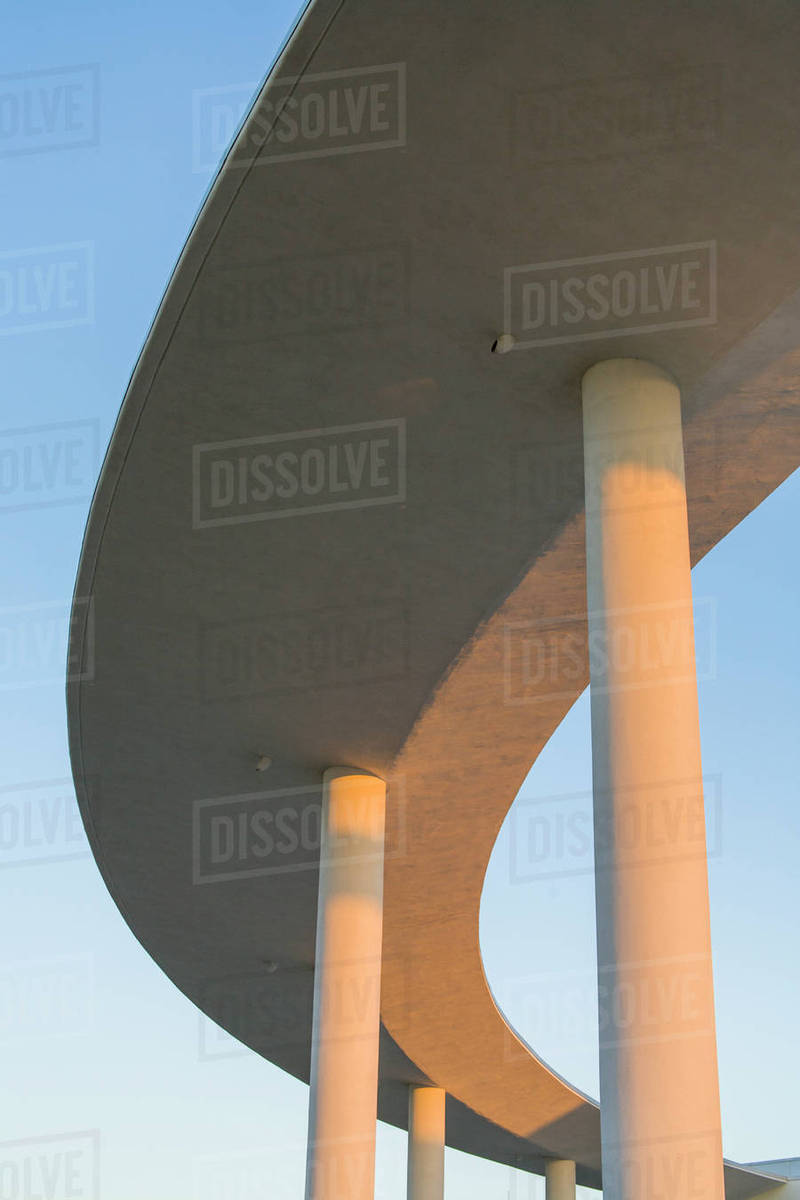 USA, Austin, Texas, Circular Ring-Beam around City Terrace, a prominent ...