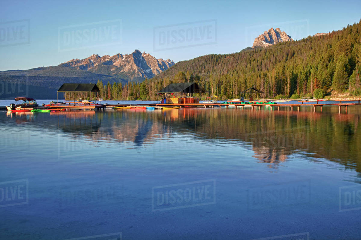 Idaho, Sawtooth National Recreation Area, Redfish Lake, Redfish Lake ...